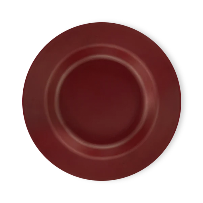 Maroon Melamine Deep Plate – Patex Studios